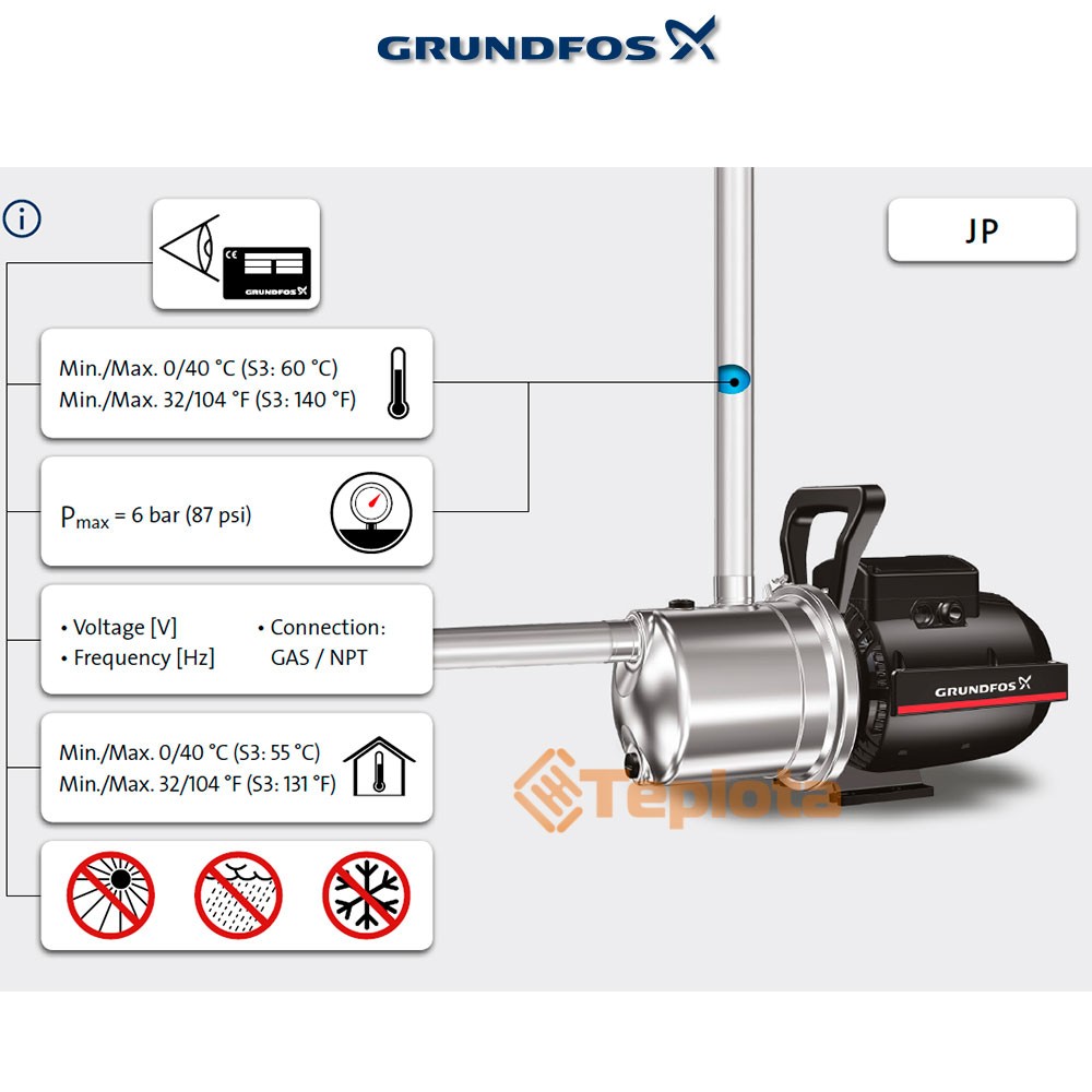 Grundfos JP Teplota™